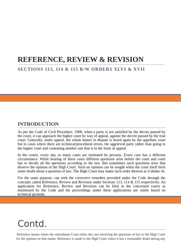 Reference, Review & Revision | PDF | Judgment (Law) | Lawsuit