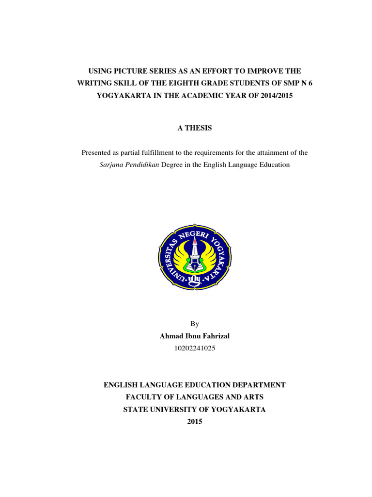 Using Picture Series As An Effort To Imp | PDF | Teachers | Adolescence