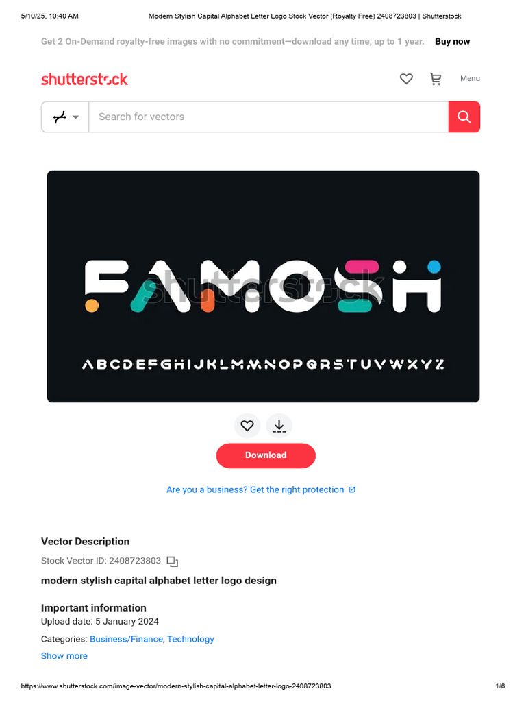 Modern Stylish Capital Letter Logo | PDF | Public Sphere | Companies Of ...