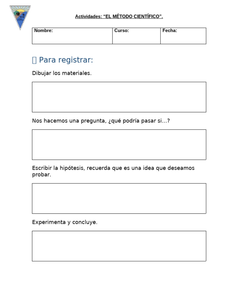Guía Actividades Ciencias | PDF