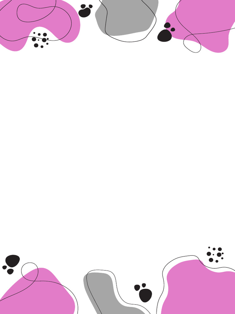 Documento A4 Hoja Portada Con Margen Aesthetic Abstracto Blanco Negro ...