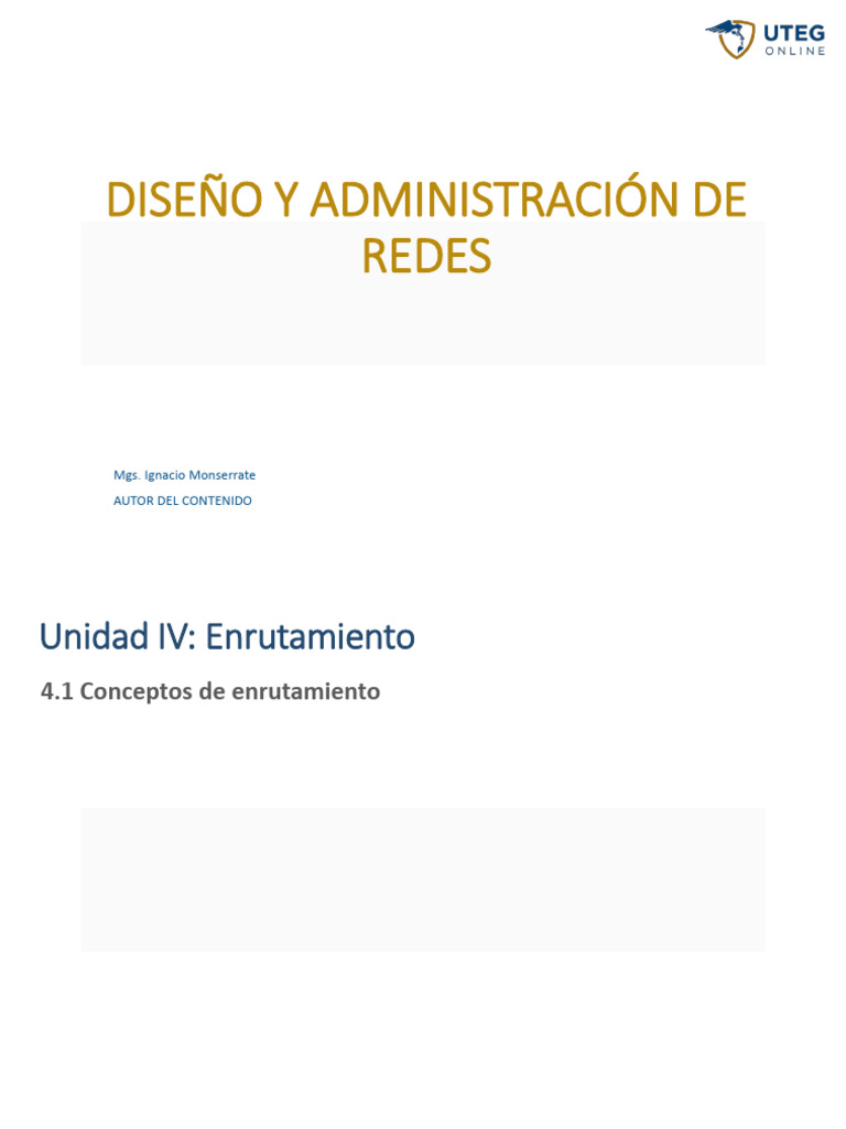 Go - Configuración y Programación de Redes - U4C1 | PDF | Enrutador ...