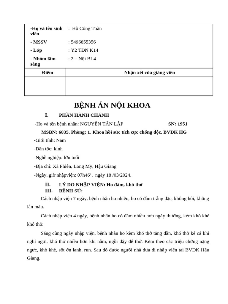 BN NGUYEN TAN LAP 1951 - BVDK HG | PDF