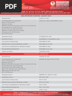 CDOE-MUJ - Academic Calendar For The Session of Jul-Aug 2024 (Batch 08 - S | PDF | Academic Term ...