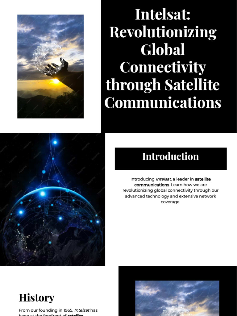Wepik Intelsat Revolutionizing Global Connectivity Through Satellite Communications ...