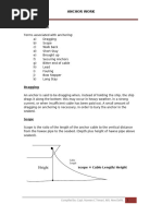 Essential Anchor Terminology Guide | PDF | Anchor | Watercraft