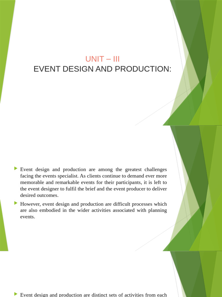 Event Design and Production Essentials | PDF | Experience | Perception