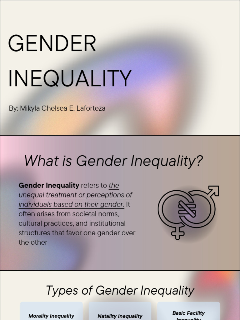 Gender Inequality 1 | PDF | Gender Studies | Gender Inequality