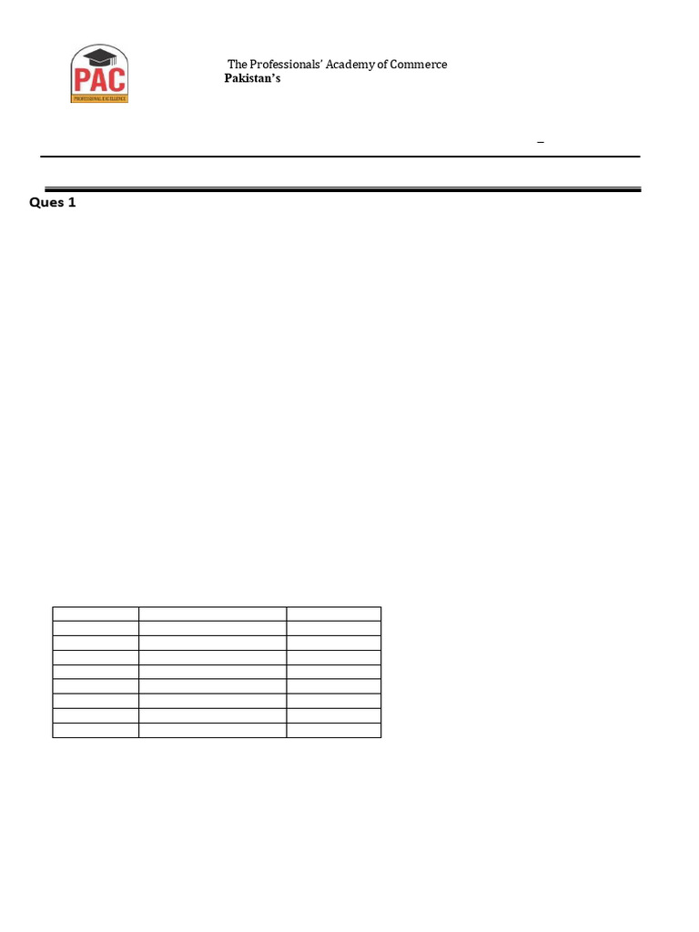 TEST-02 QP | PDF | Depreciation | Bus