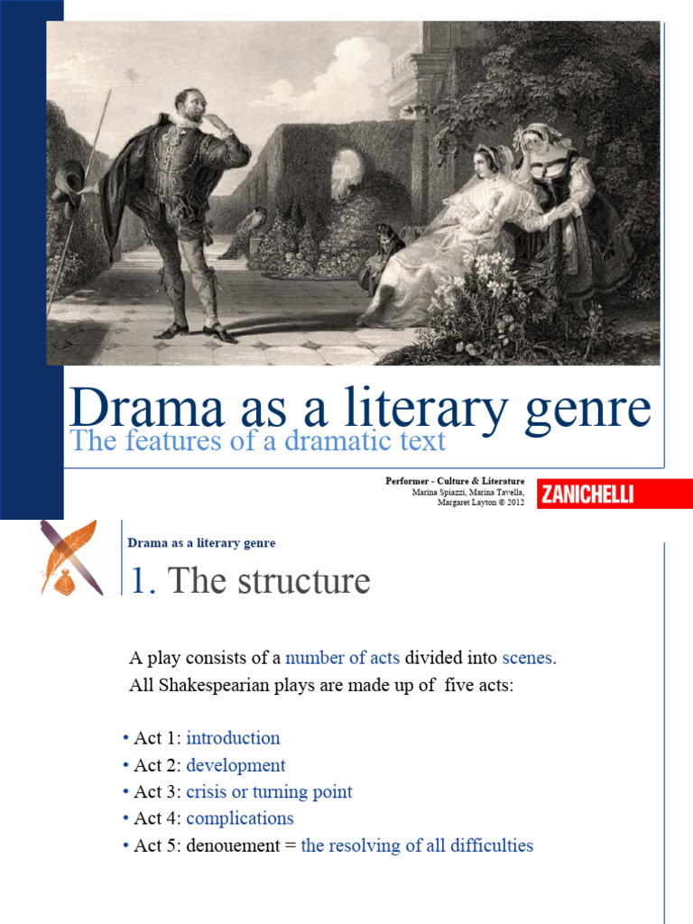 Drama As A Literary Genre: The Features of A Dramatic Text | PDF | Play ...
