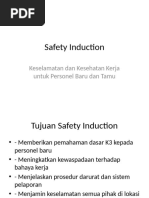 Contoh Safety Induction Di Perusahaan - Pusat Sertifikasi Praset | PDF