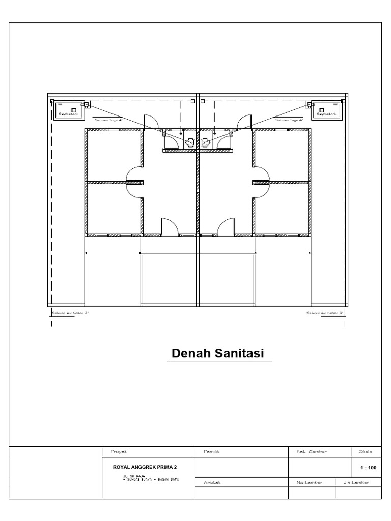 Denah Sanitasi | PDF