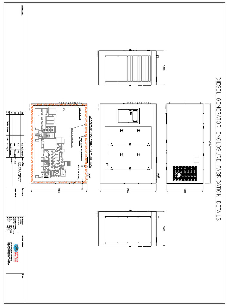 Generator Enclosure Fabrication Details - 16042025 | PDF