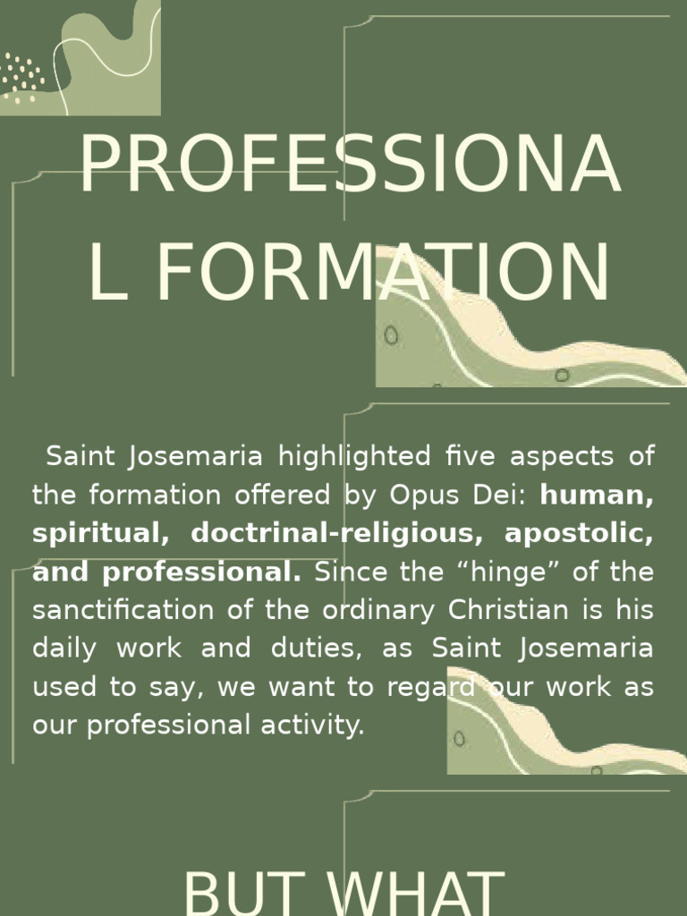 Professional Formation | PDF