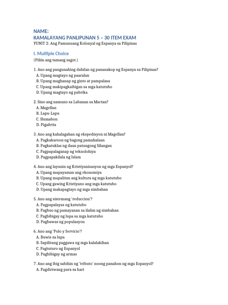 KP5 WS5 Exam Complete | PDF