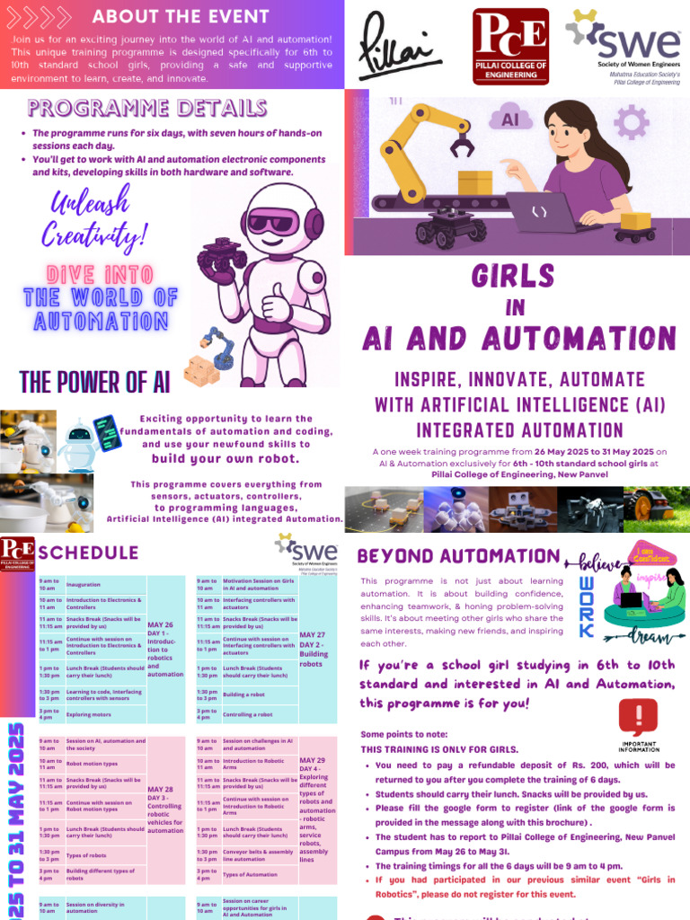 Girls in AI & Automation brochure | PDF | Automation | Artificial Intelligence