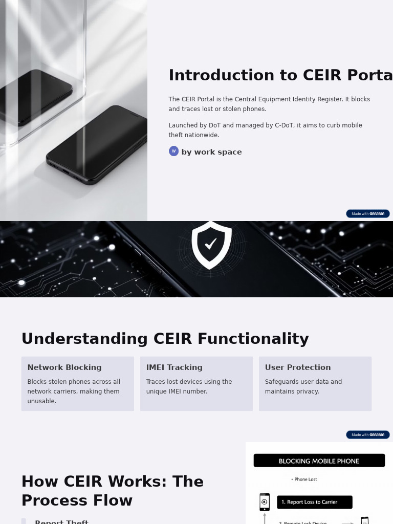 Introduction To CEIR Portal | PDF | Computing