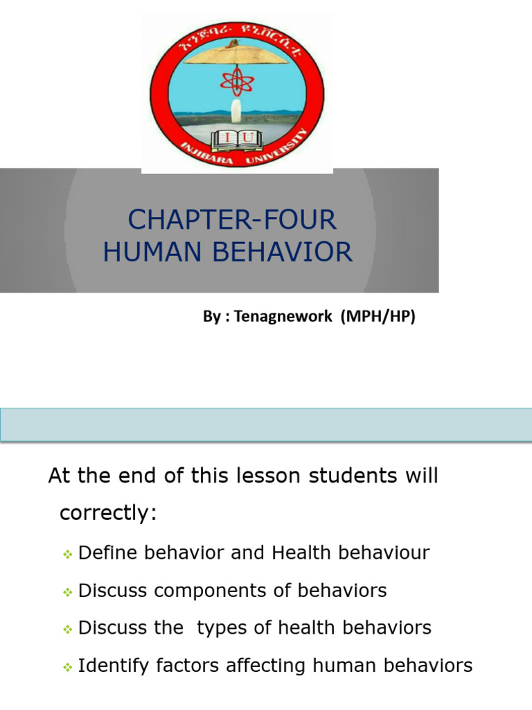 4 CHAPTER 4 Health & Human Behaviors | PDF | Behavior | Attitude ...