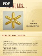 Capsules | PDF | Tablet (Pharmacy) | Gelatin
