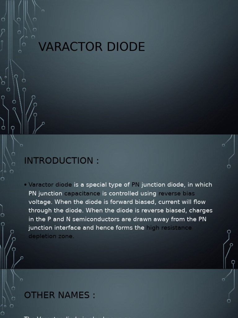 Varactor Diode | PDF