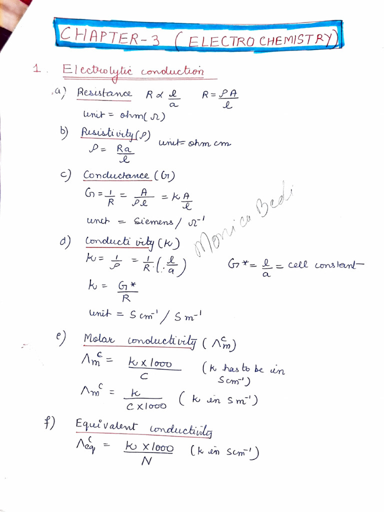 Electro Formula Sheet | PDF