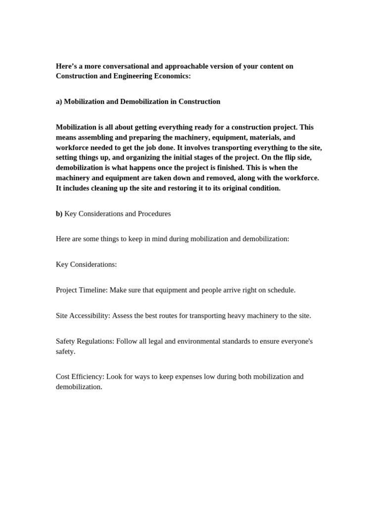 Construction Engineering Economics | PDF | Cost–Benefit Analysis ...