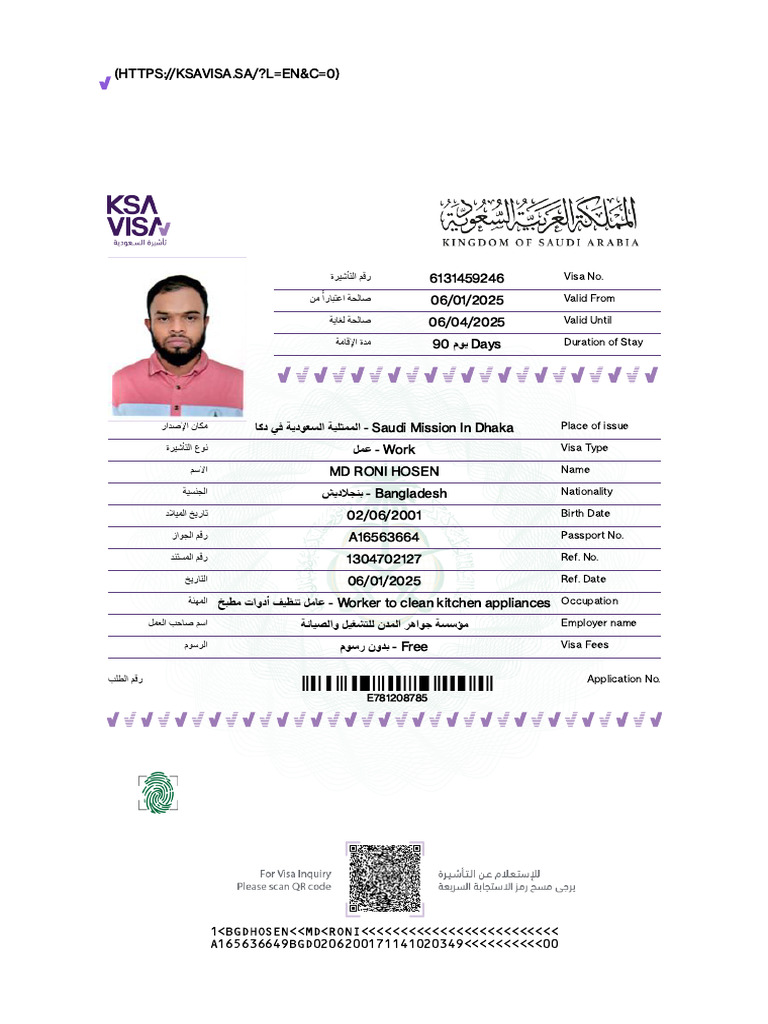 KSA Visa DDD | PDF
