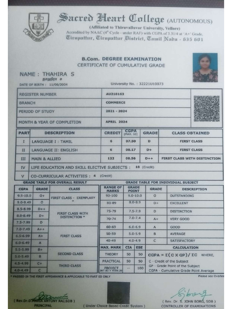 UG marksheet-compressed | PDF
