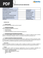 Rapport de Formation : Modèle et Exemples | PDF