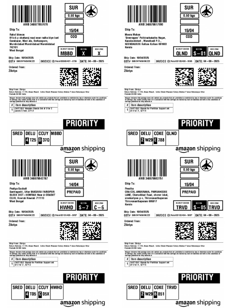 Amazon Labels | PDF