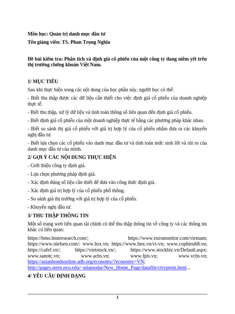 Yeu Cau Ve Bai Gi A K | PDF