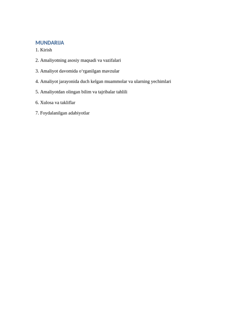 BehisobFoyda Amaliyot Hisobot To Liq | PDF