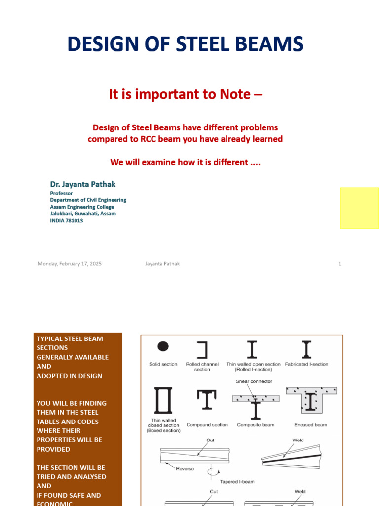 DOS II DESIGN 0F STEELBEAM LATERALLY Restrained JP | PDF | Bending ...