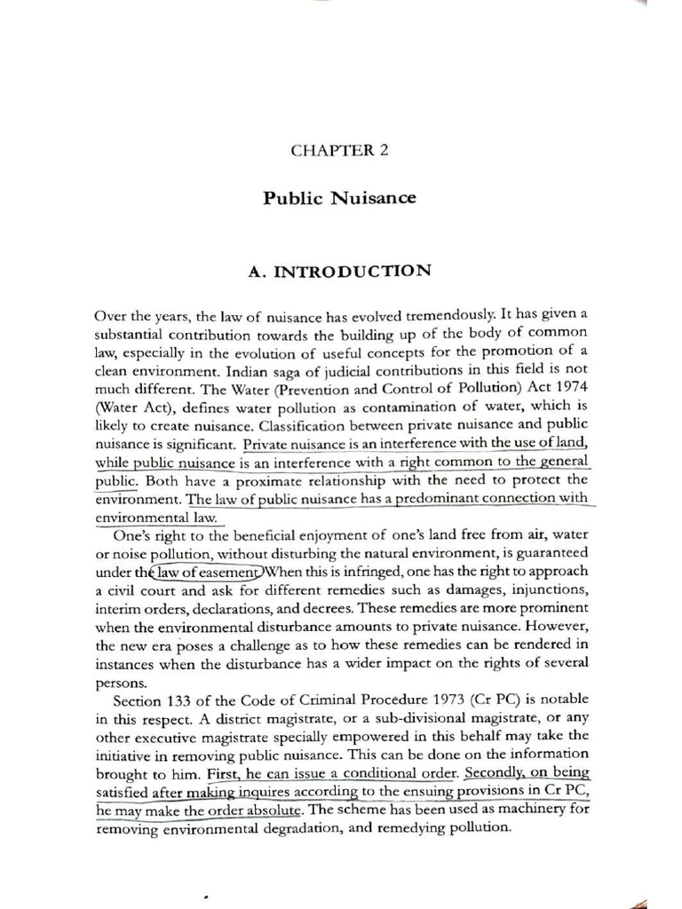 Nuisance and Environmental Issues | PDF