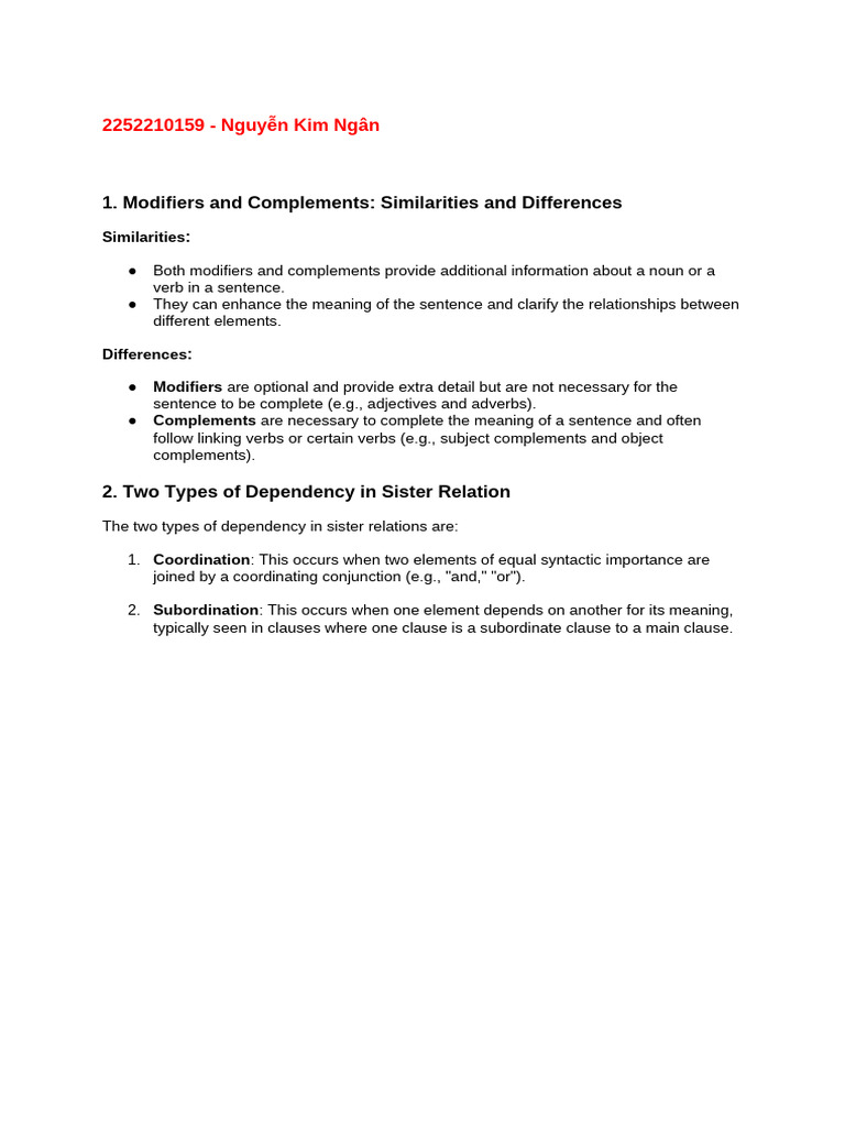 _SELF-STUDY ASSIGNMENT 1 kim ngân | PDF