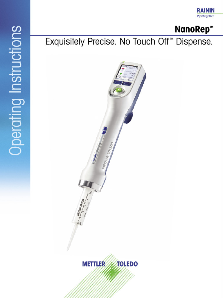 NanoRep Electronic Pipette Guide | PDF | Acid | Acetic Acid