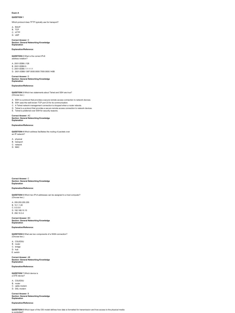 100-490 Cisco Certified Technician Routing & Switching (RSTECH) Dump ...
