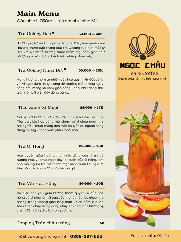 Menu Trà | PDF