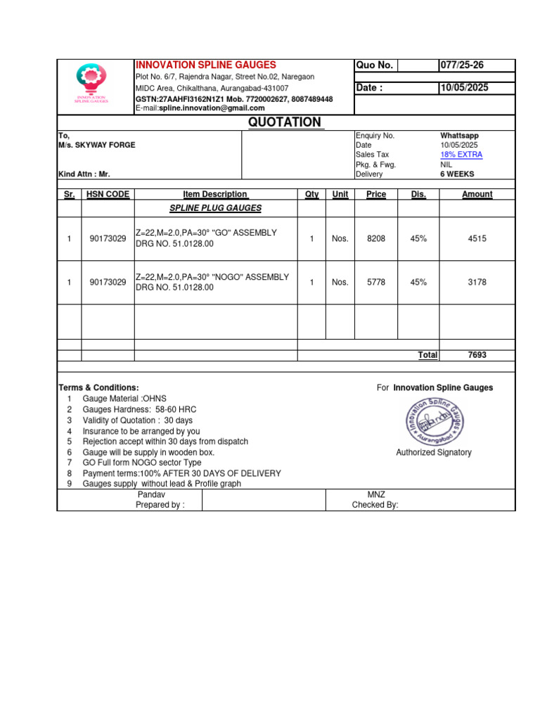 Quot 077 25-26 SKYWAY FORGE | PDF