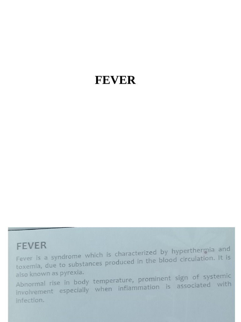 Fever | PDF
