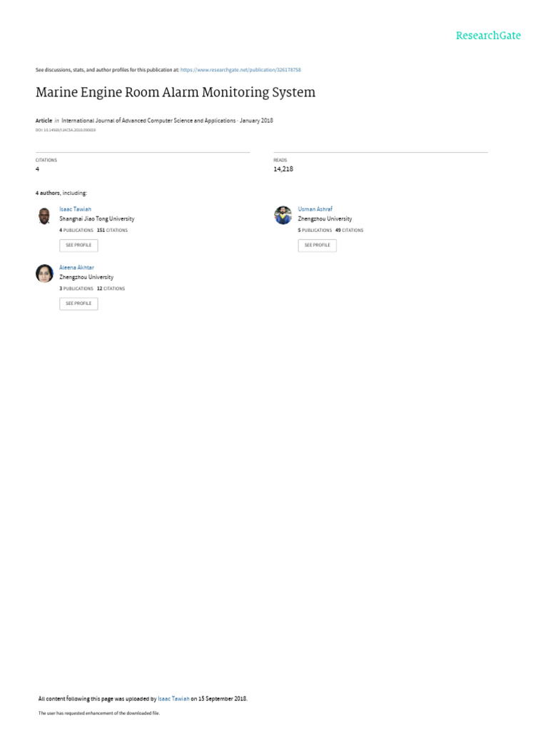 Marine Engine Room Alarm Monitoring System | PDF | Programmable Logic ...