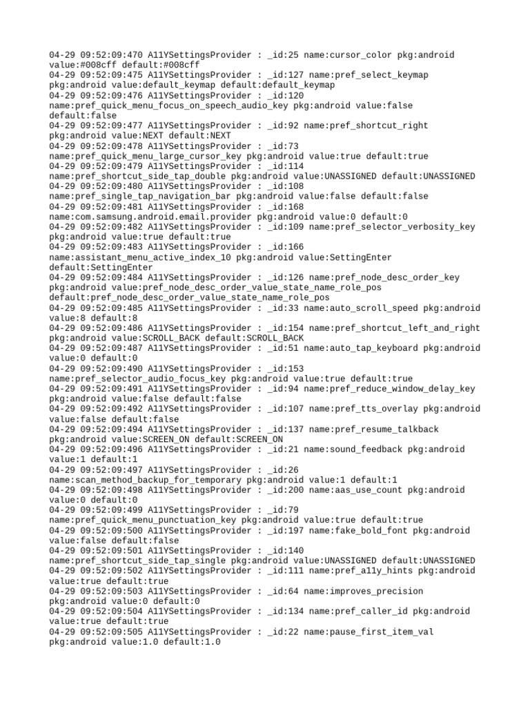 a11yProvider Log | PDF | Smart Devices | Thin Clients