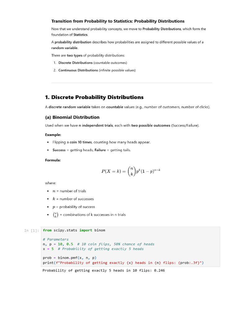 Probability Distributions | PDF | Probability Density Function | Standard Deviation