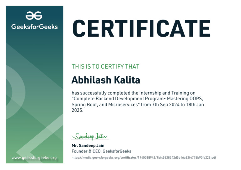 GFG Abhilash Kalita | PDF