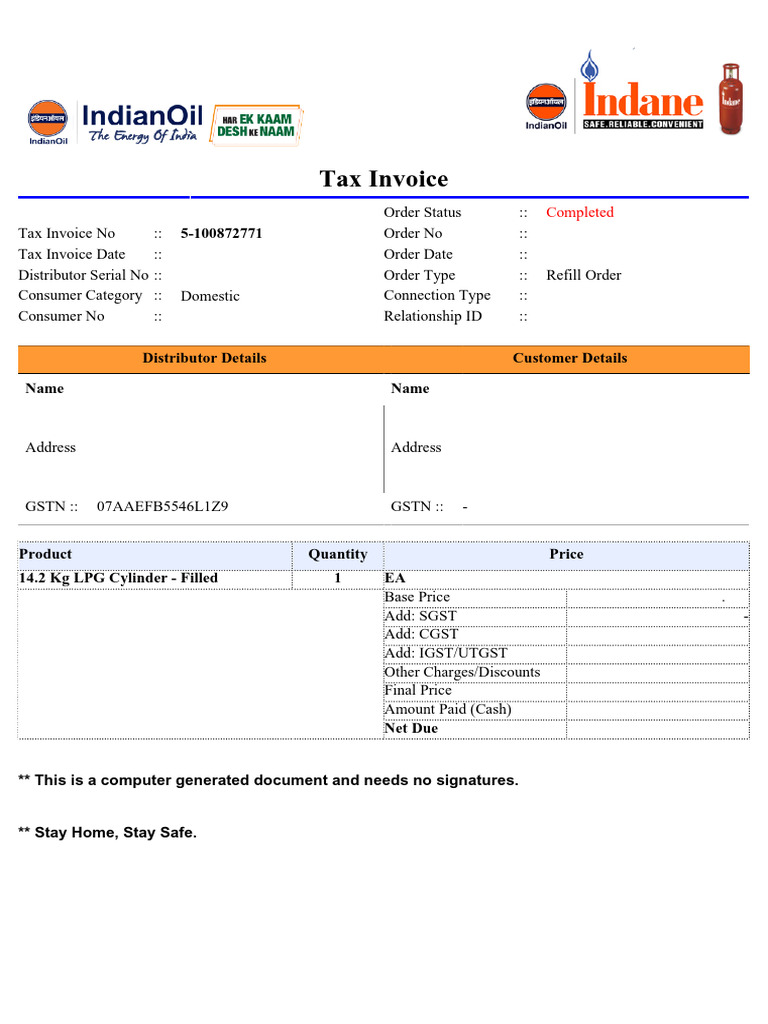 Gas Bill | PDF | Invoice | Economies