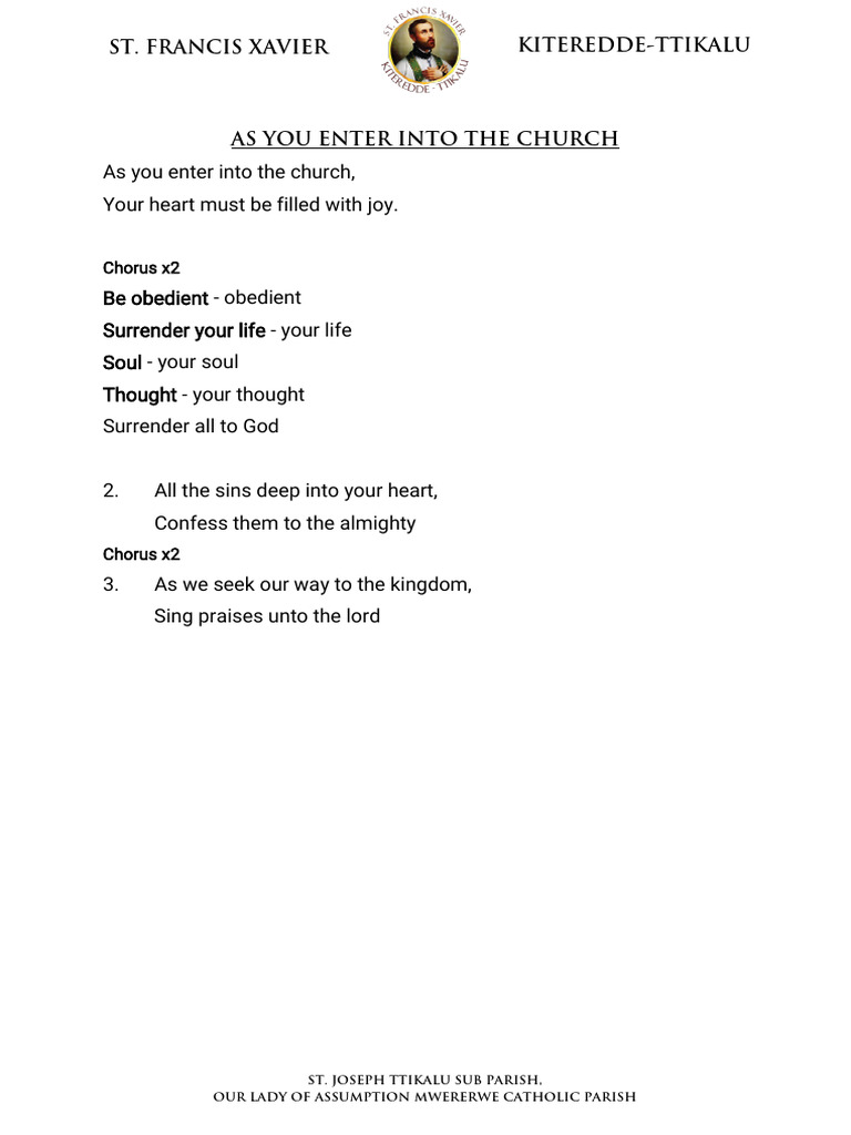 Rugayo Gira Osiime Lyrics | PDF | Theology | Religious Belief And Doctrine