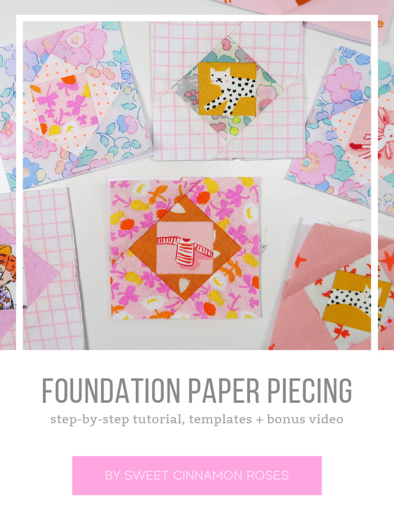 Economy Block - FPP Pattern + Template | PDF | Seam (Sewing) | Sewing
