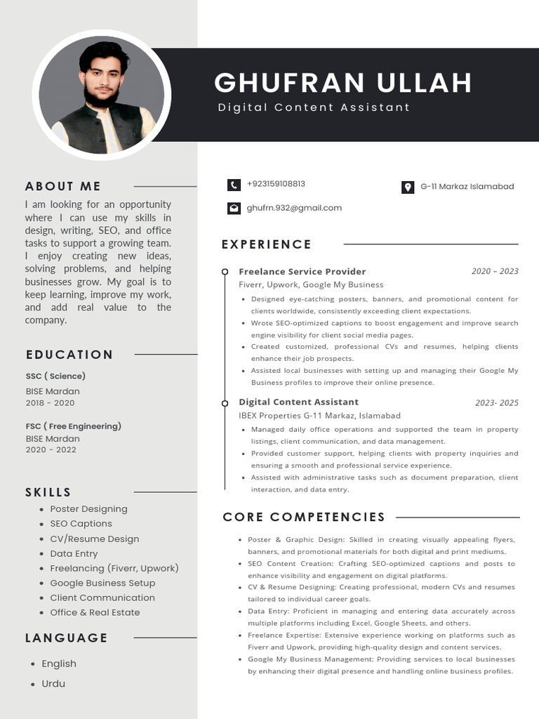 Ghufran Ullah - CV - 20250426 - 102033 - 0000 | PDF