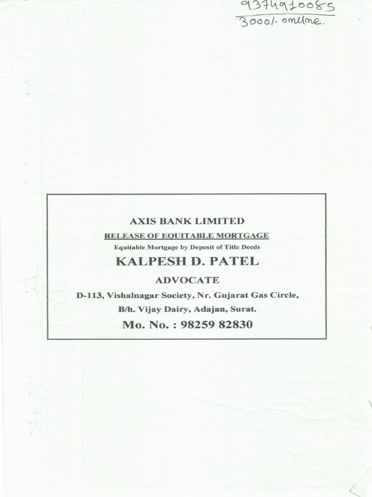Axis Bank - e Challan | PDF