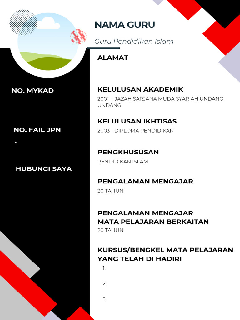 Profil Guru Pendidikan Islam 20 Tahun | PDF